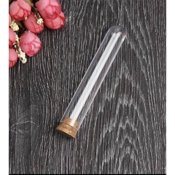Unbranded | Other | 3 Count Glass Test Tubes 8 With Cork Topper Or Caps ...